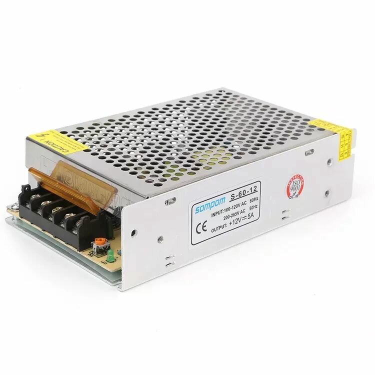 Блок питания 12V 5A 60W, источник питания S-60-12
