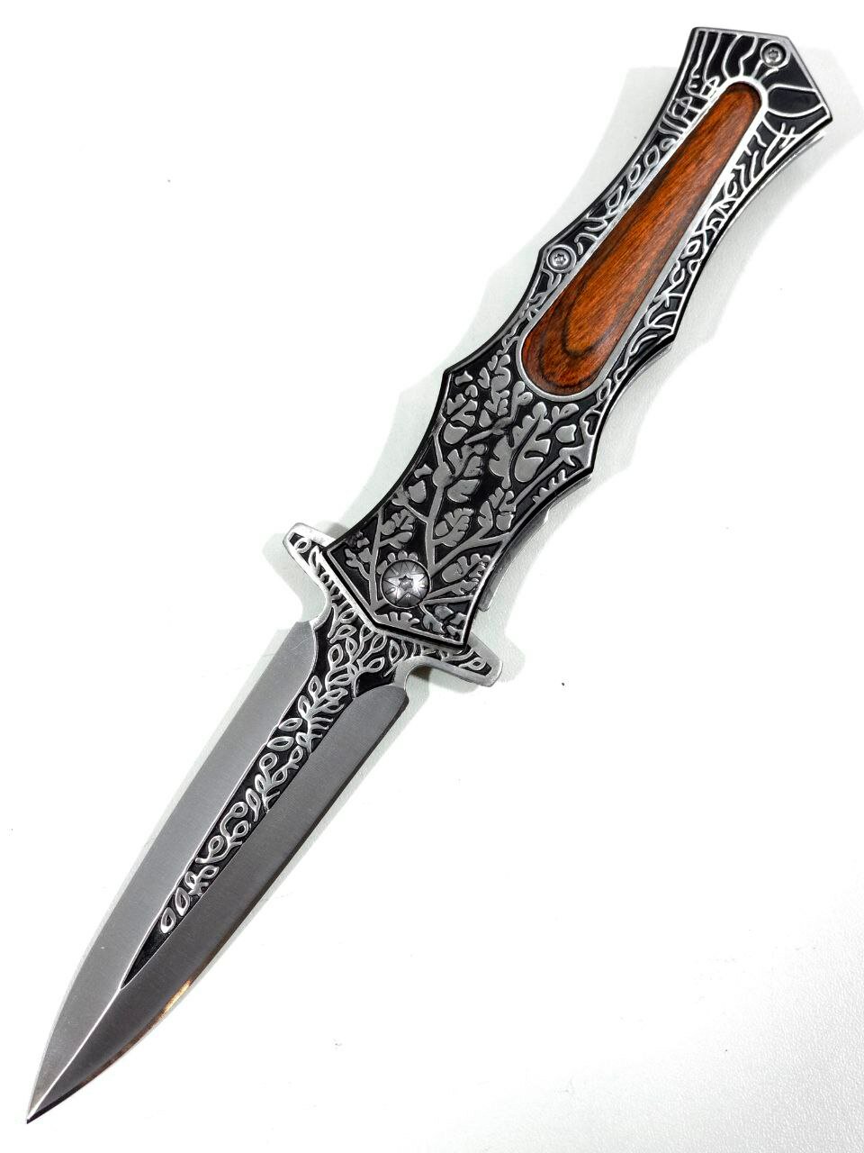 Складной, выкидной полуавтоматический нож