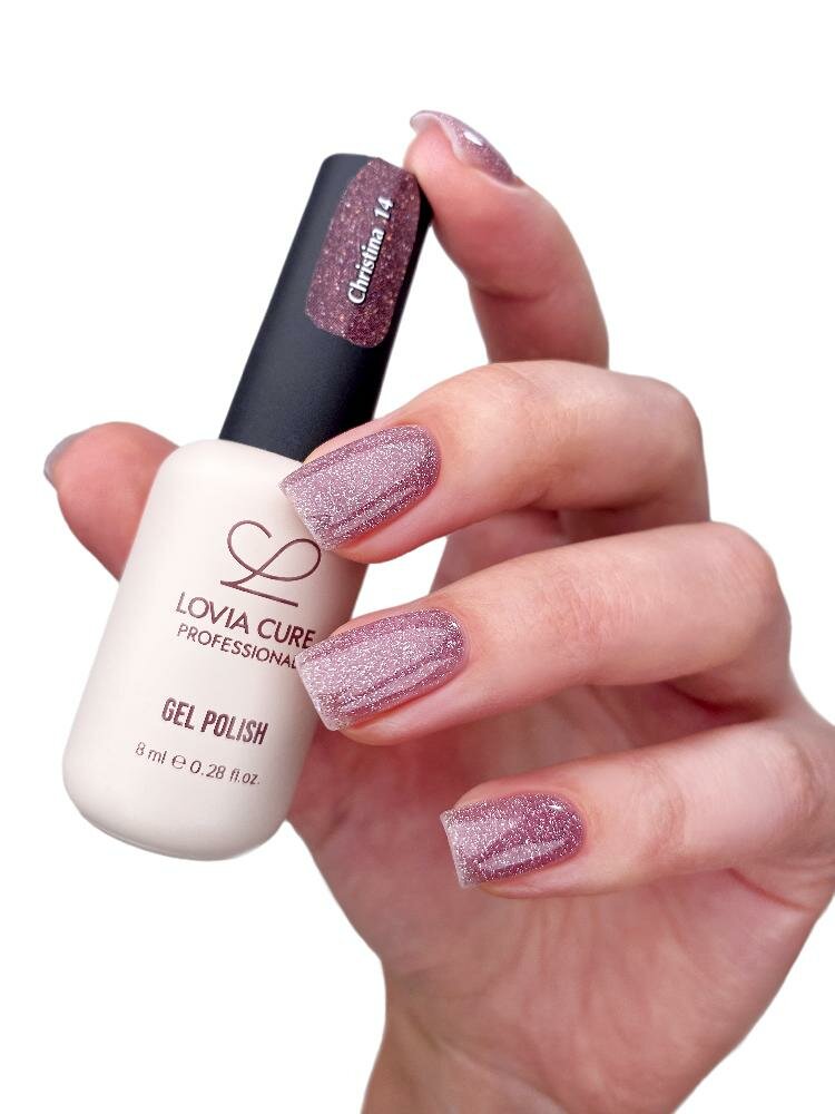 Гель-лак светоотражающий SHOCK EFFECT 14, LOVIA CURE, 8 мл