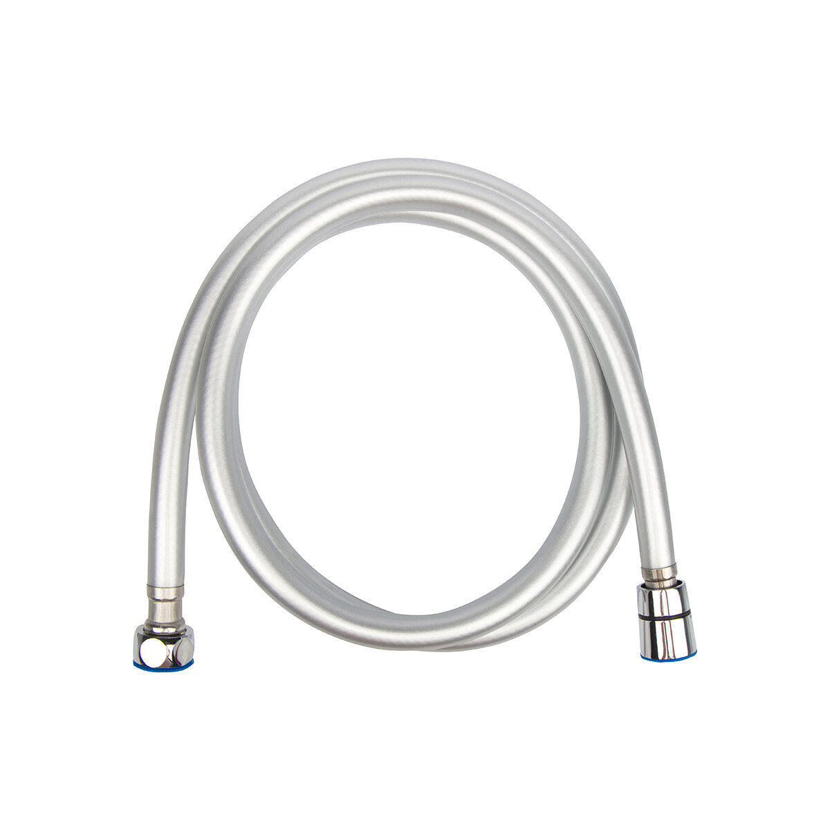 Шланг для душа Рыжий кот Anti-Twist, ПВХ, 1,5 м, цвет серебристый, 1шт