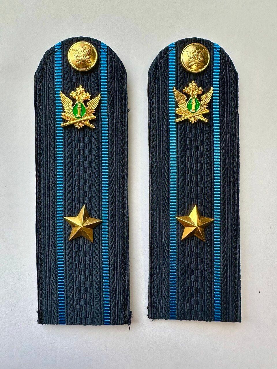 Погоны фссп с фурнитурой синие Майор
