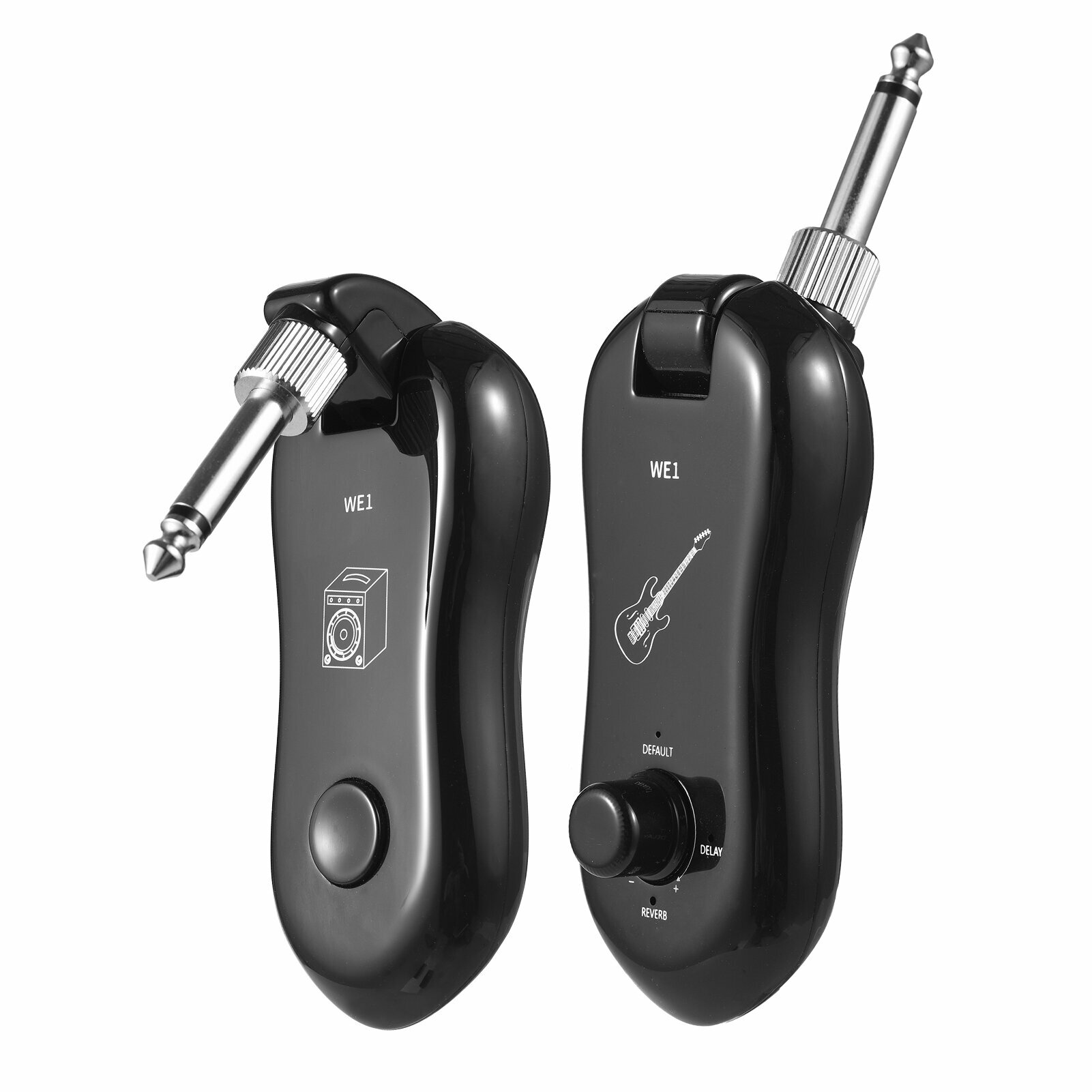 Система беспроводной передачи для цифровой гитары ( передатчик + приемник ) с поддержкой функции внутренней записи OTG, дальностью передачи 50 м, встроенной перезаряжаемой батареей, поворотным головкой 220°, временем работы 5 ч для электрогитары,