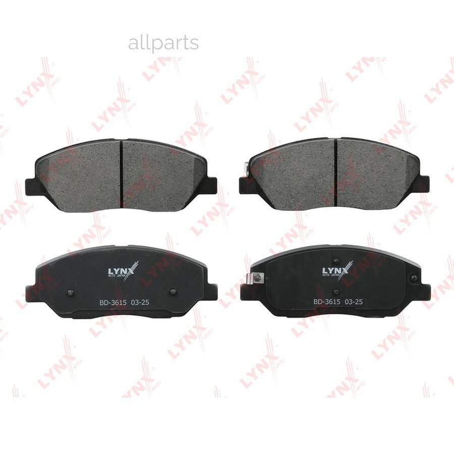 LYNXAUTO BD3615 Колодки тормозные дисковые | перед |