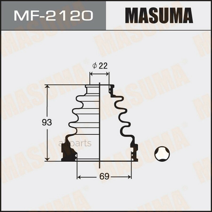 MASUMA MF-2120 Пыльник шруса TOYOTA ALLEX MASUMA MF-2120