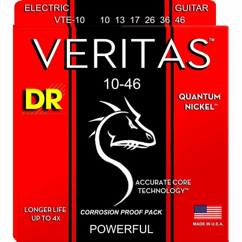 Струны для электрогитары DR String VTE-10