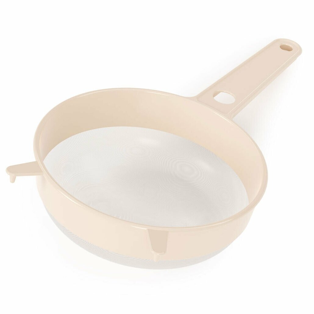 Сито кухонное с ручкой, d15см, пластик, для муки и детского питания, цвет в ассортименте