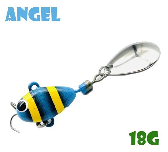 Блесна Тейл-Спиннер для рыбалки Uf-Studio Hurricane 18g #Angel