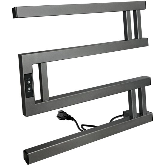 Полотенцесушитель Indigo® Muza (electro) 40/50 (таймер, скрытый провод справа, Graphite Metallic) INDIGO