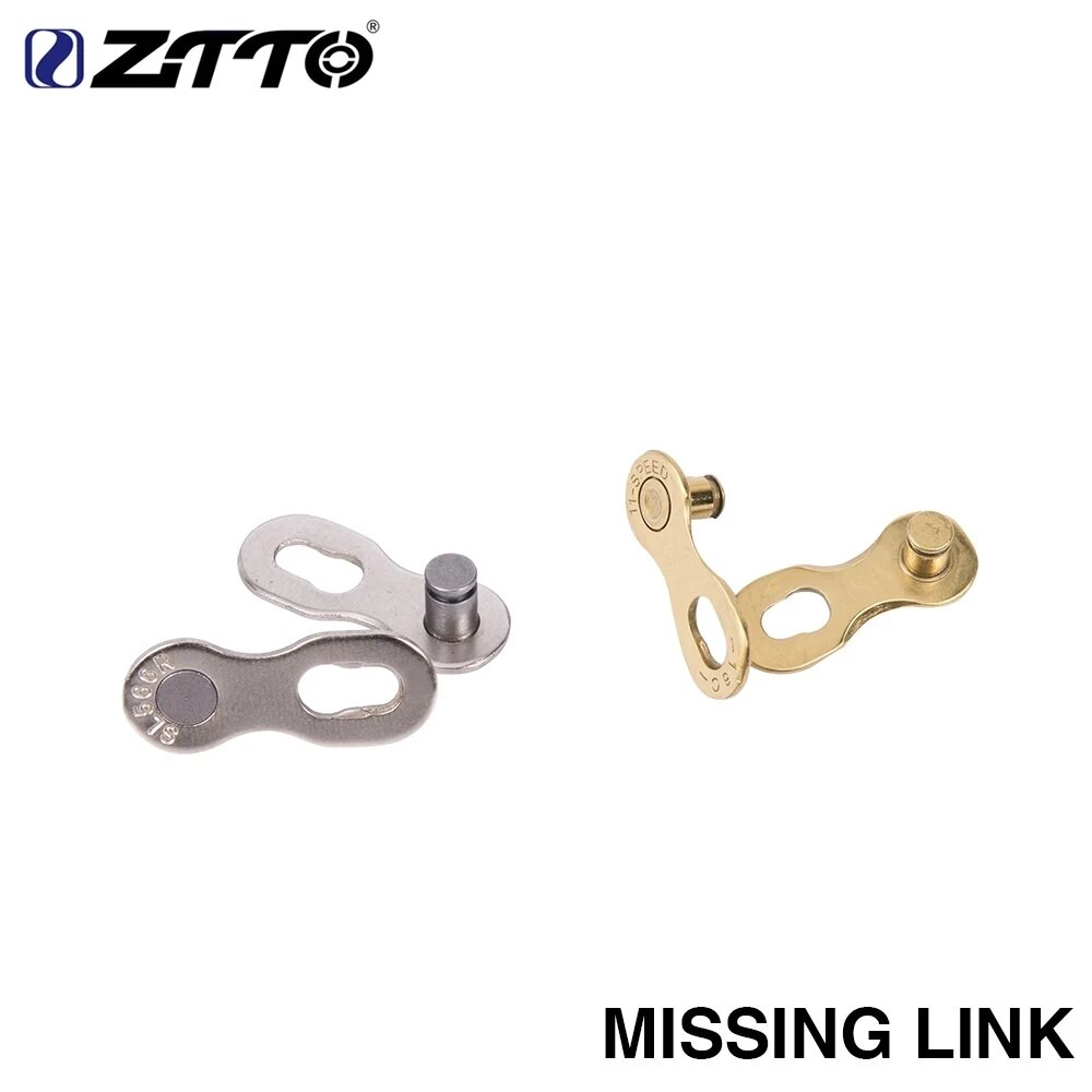 ZTTO Велосипедная цепь Master Link Power 11 Speed 10 Missing 8s 9s Quick Link 10s 11s Silver Gold Подходит для шоссейного велосипеда MTB 1 пара