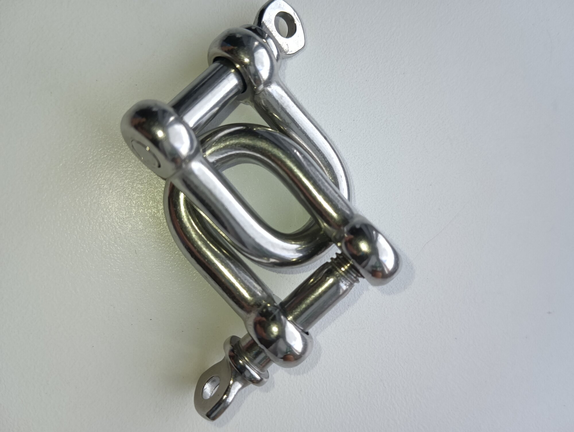 Скоба такелажная 6 мм DIN 82101, (2 шт), нержавейка А2-70, прямого типа