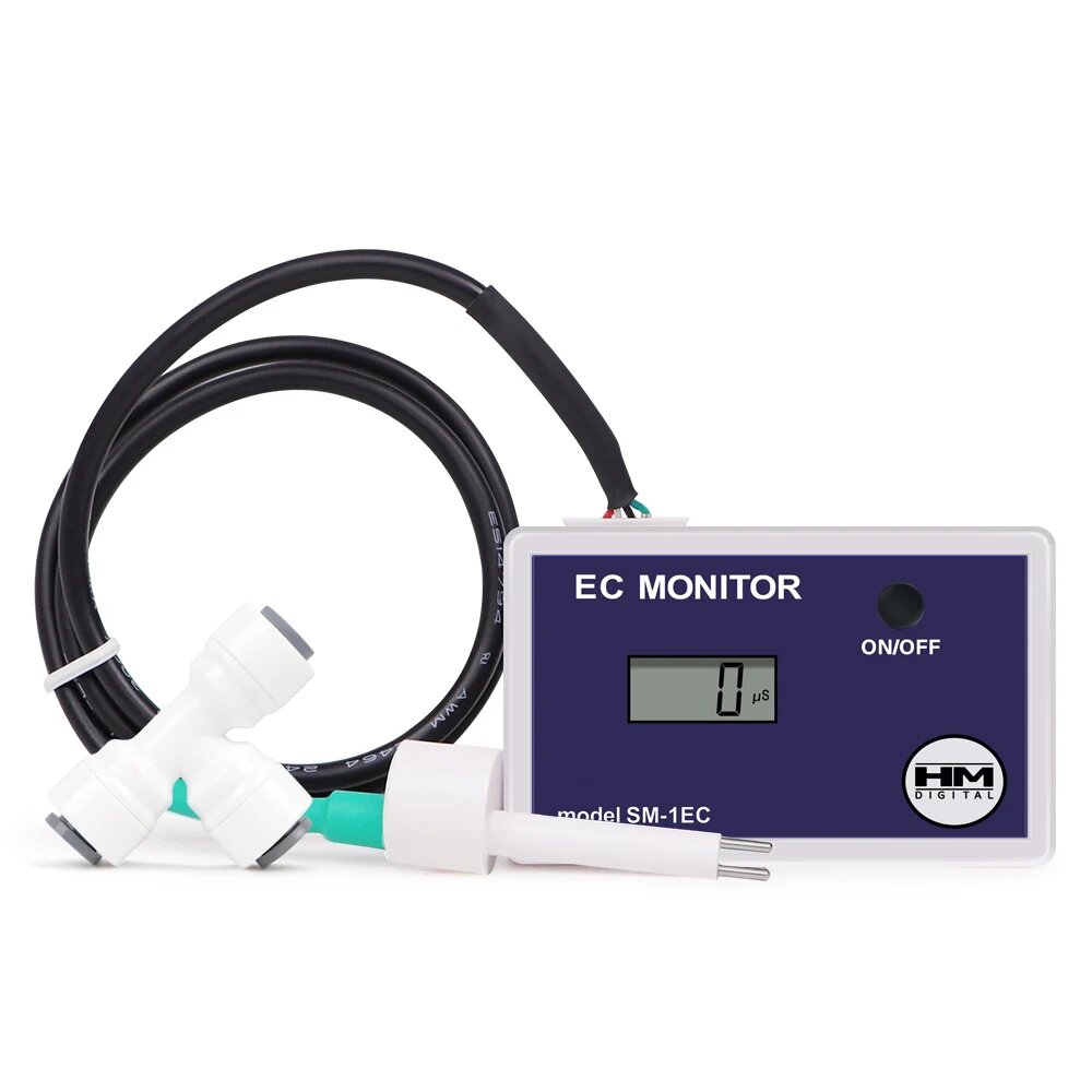 Одноканальный онлайн-монитор EC 0-9990 мкс, тестер качества воды, тестер проводимости EC для лаборатории питьевой воды в аквариуме