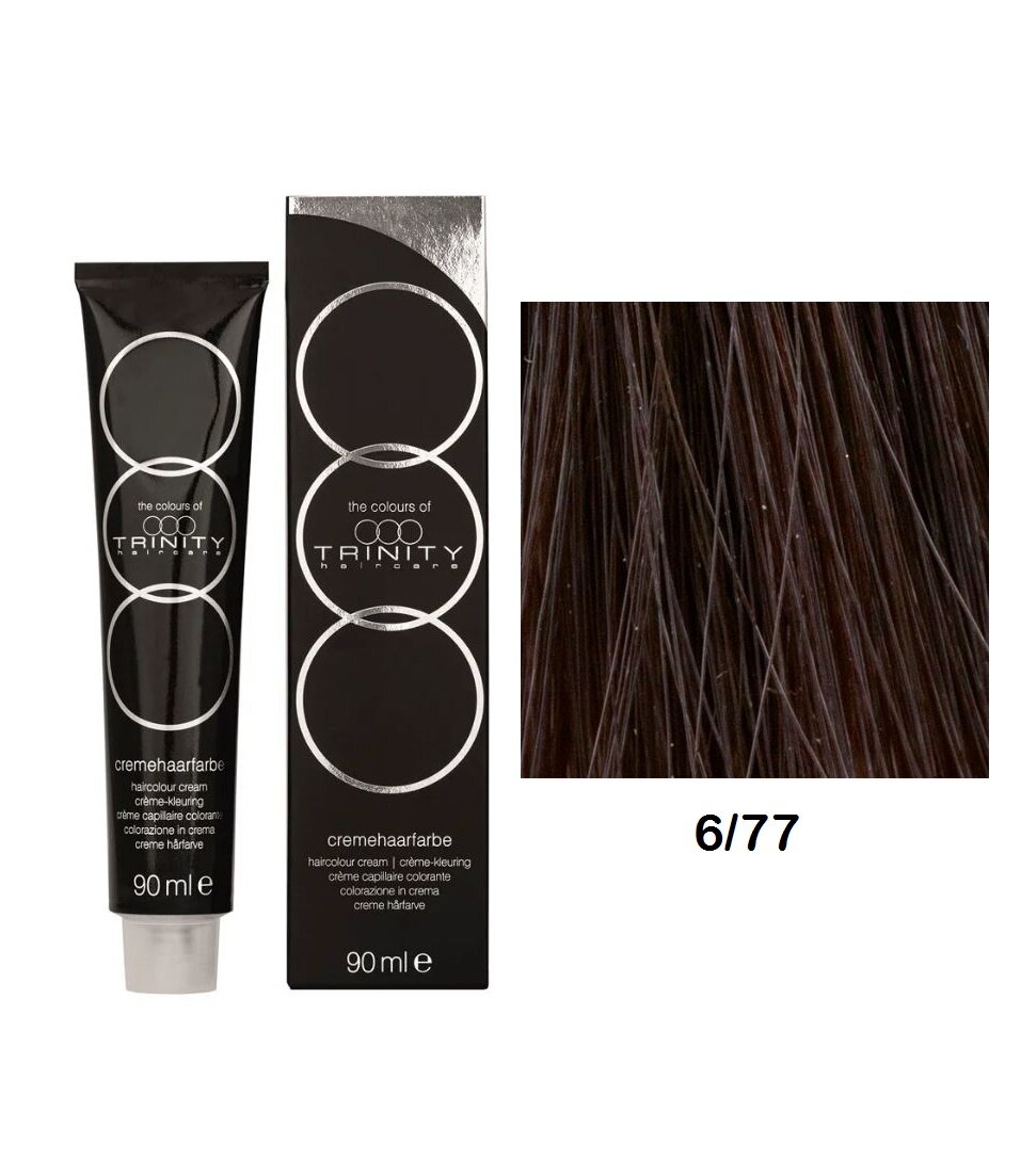 Trinity COT Тринити Стойкая краска с кератином 90 мл - COT 6/77 cappuccino intensiv Капучино интенсивный