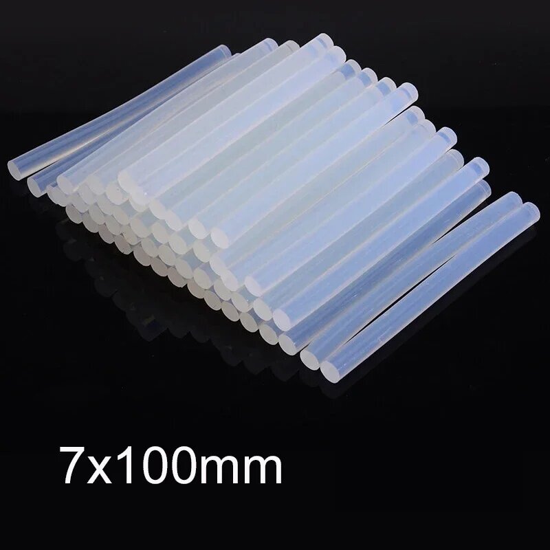 Клеевые стержни для ремонта вмятин 7 мм x 100 мм черные прозрачные 30pcs, 7mm x100mm A