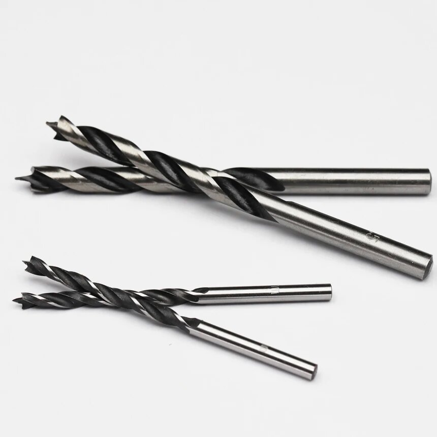 3/4/5/6/7/8/9/10/12/13/15/18-20 мм резиновый деревянный деревообрабатывающий инструмент с прямым хвостовиком, поворотный трикускад, три шила, остроконечное сверло