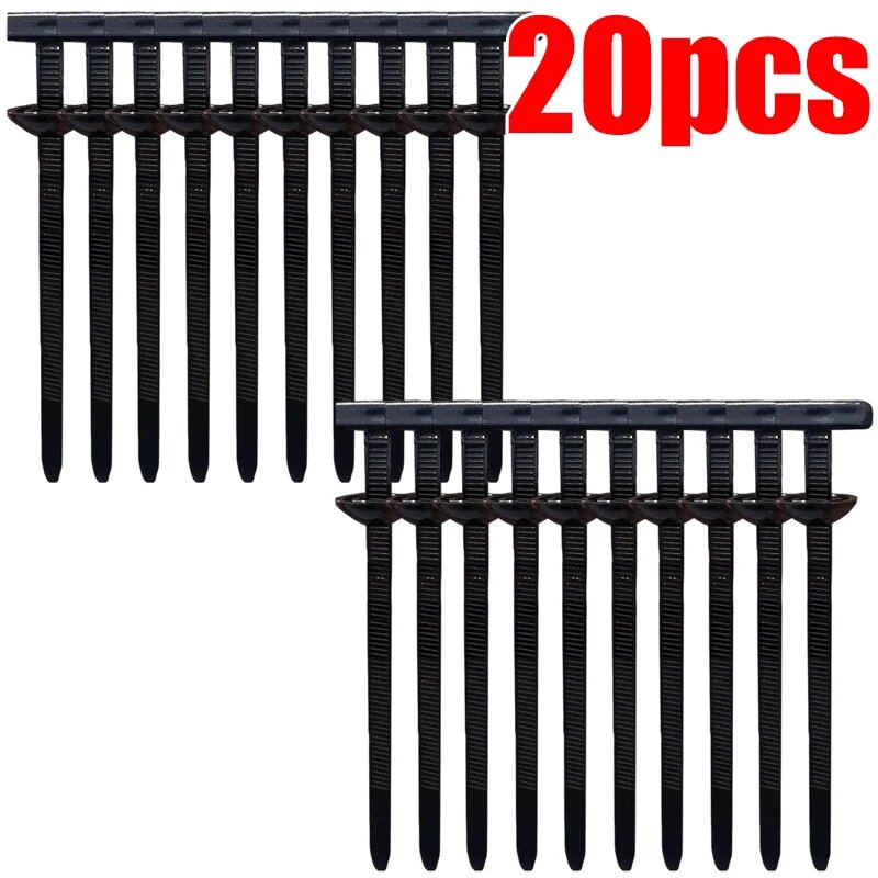 Самоблокирующаяся пластиковая нейлоновая кабельная стяжка, черная кабельная стяжка, крепежное кольцо 2*9 см, большие кабельные стяжки, ремешок на молнии, стяжки, автомобильные аксессуары 20pcs