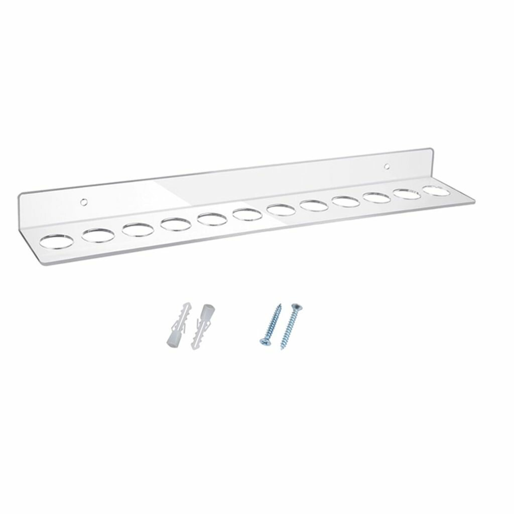 Стеллажи для хранения, Настенный органайзер для ножниц из акрила на 12 мест - 1 шт