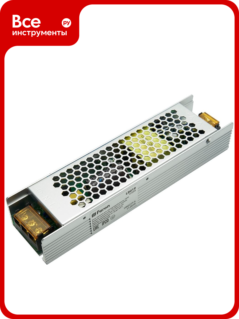 Электронный трансформатор для светодиодной ленты FERON LB019 100W, 24V 41059