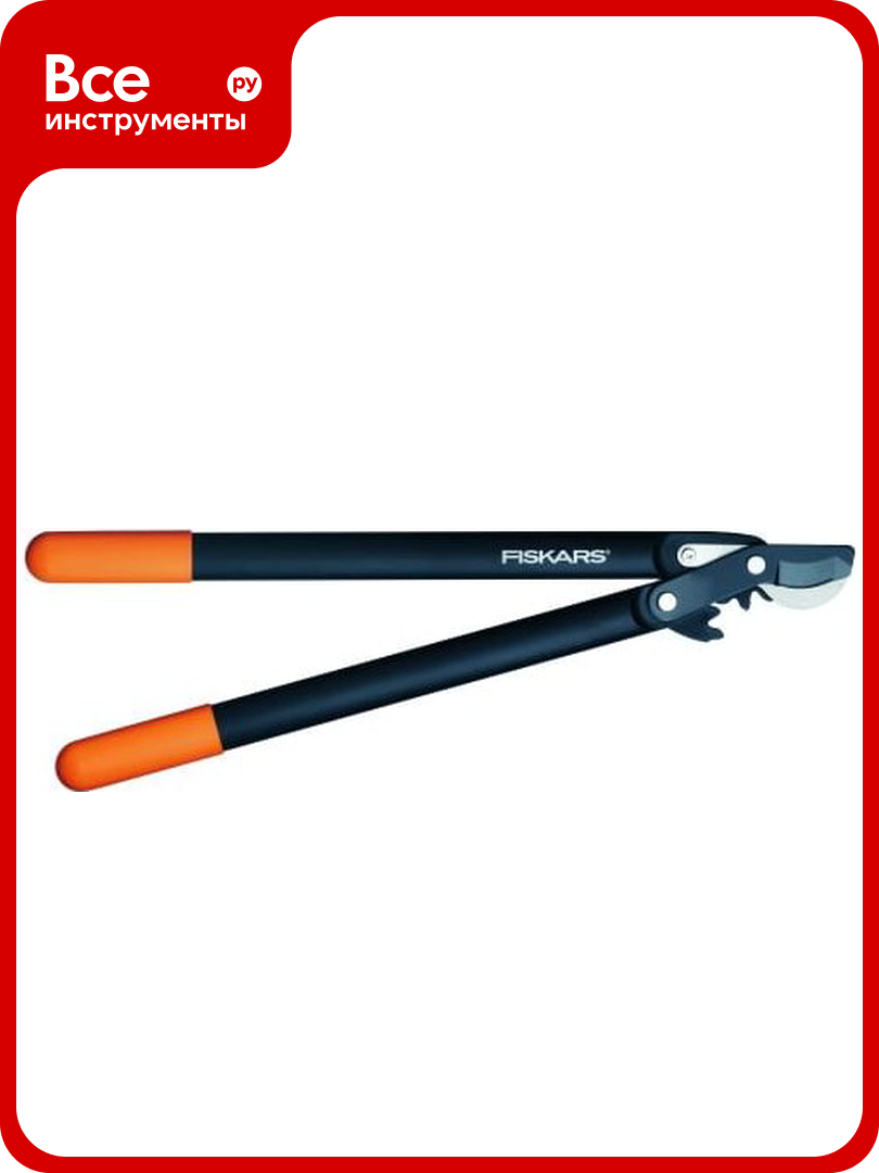 Большой плоскостной сучкорез с загнутыми лезвиями Fiskars (L) L78 1000584 (112590) углеродистая сталь, рукоятка