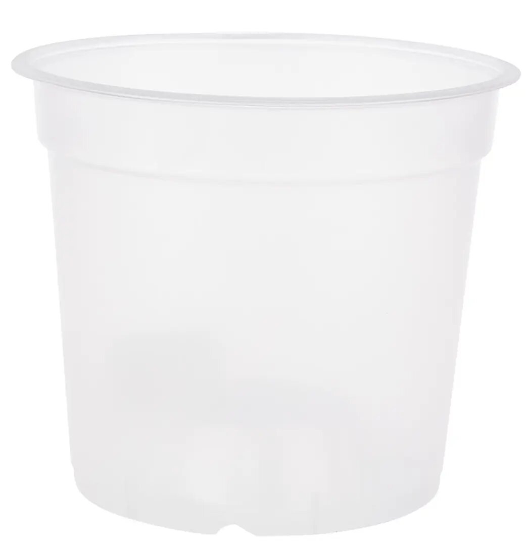 Горшок цветочный Орхидея d15 h12.5 см v1.5 л пластик прозрачный