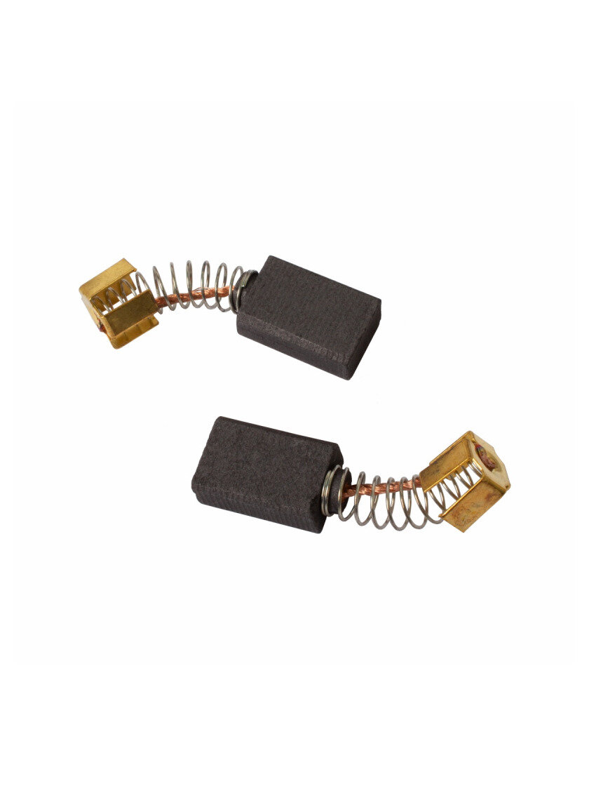 Щетки угольные 6x10x15 мм181410-1 (пружина, пятак-уши) (комплект 2 шт) для шуруповерта аккумуляторного MAKITA DDF454