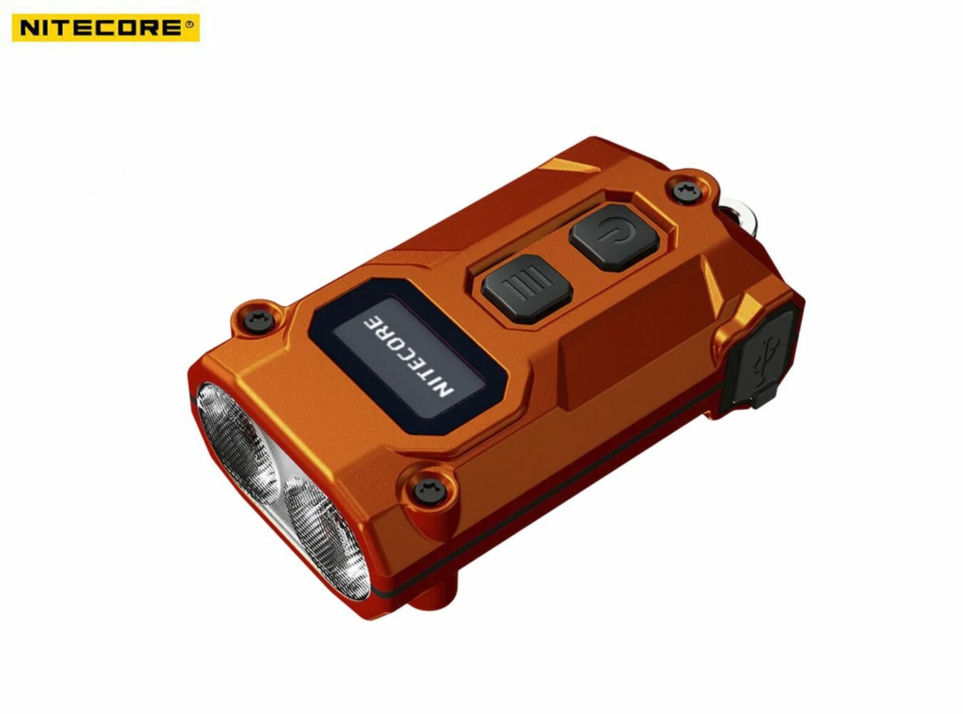 Фонарь брелок Nitecore TINI 3 Orange, Li-ion 330 mAh, NiteLab MCT UHE, 90 метров, 600 люмен (Комплект)