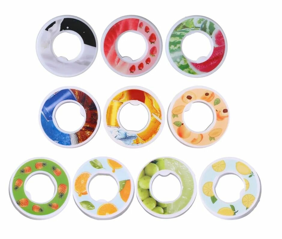 Набор ароматических насадок, капсул для воды из 10 шт. Ароматические картриджи для спортивной бутылки.