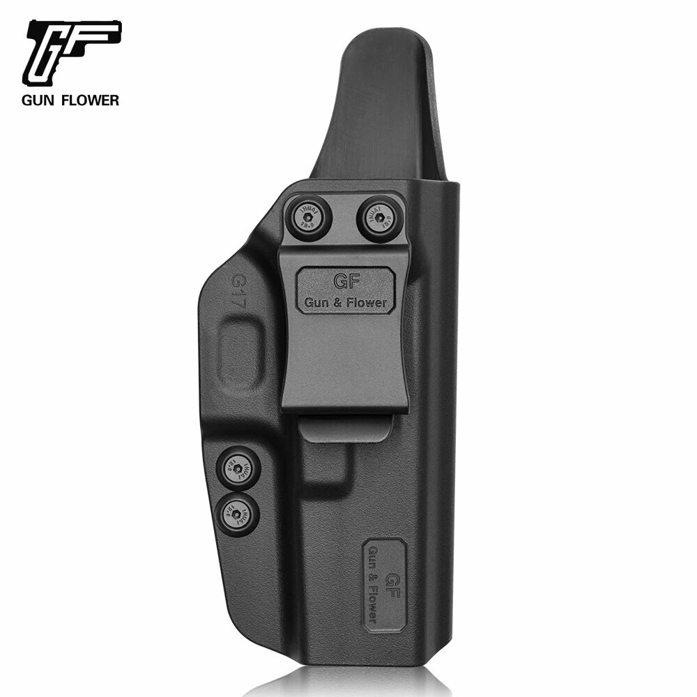 Подходит только для Glock G17/22/31, полимерная кобура Gunflower IWB с зажимом, регулируемая несущая/удерживающая внутри пояса, правая рука