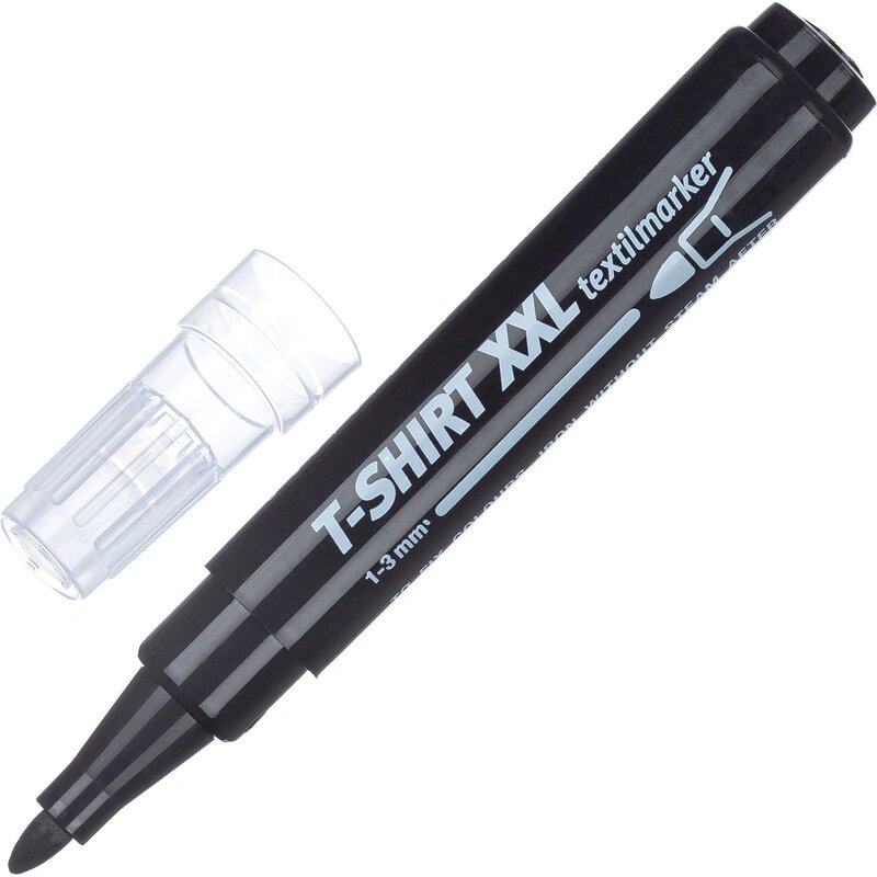 Маркер по ткани ICO черный 1-3 мм