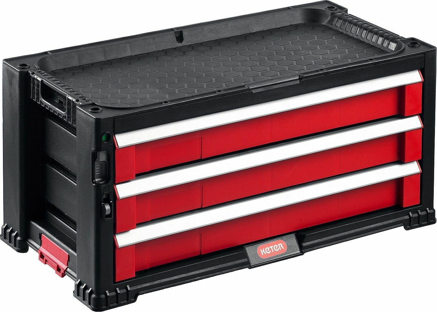 Ящик KETER DRAWER-3, 562x289x262 мм, 3 полки, размер 22", вместительный шкафчик 38381-3