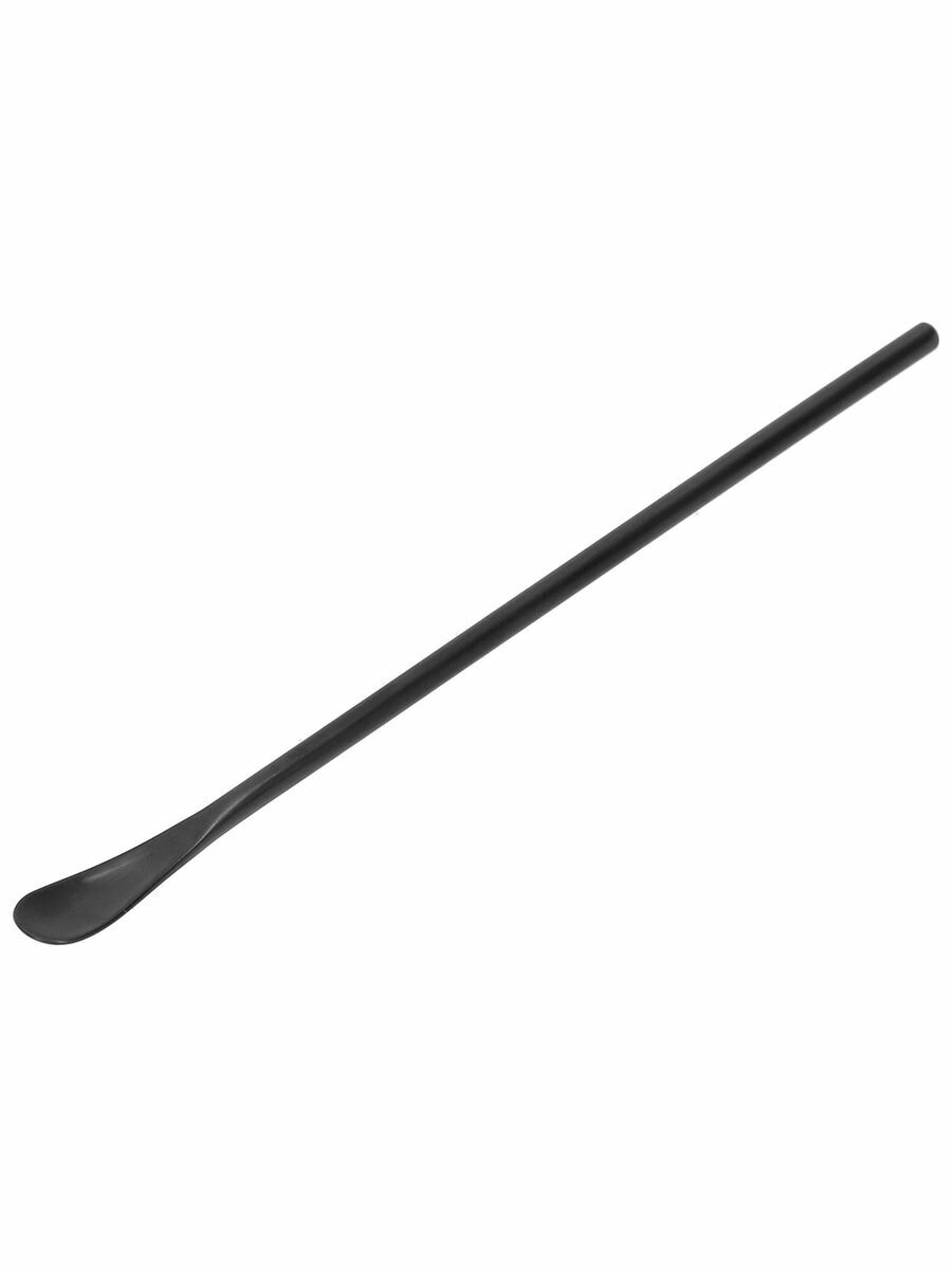 Металлическая ложка для кофе из нержавеющей стали 304, матовый черный цвет, 22 см