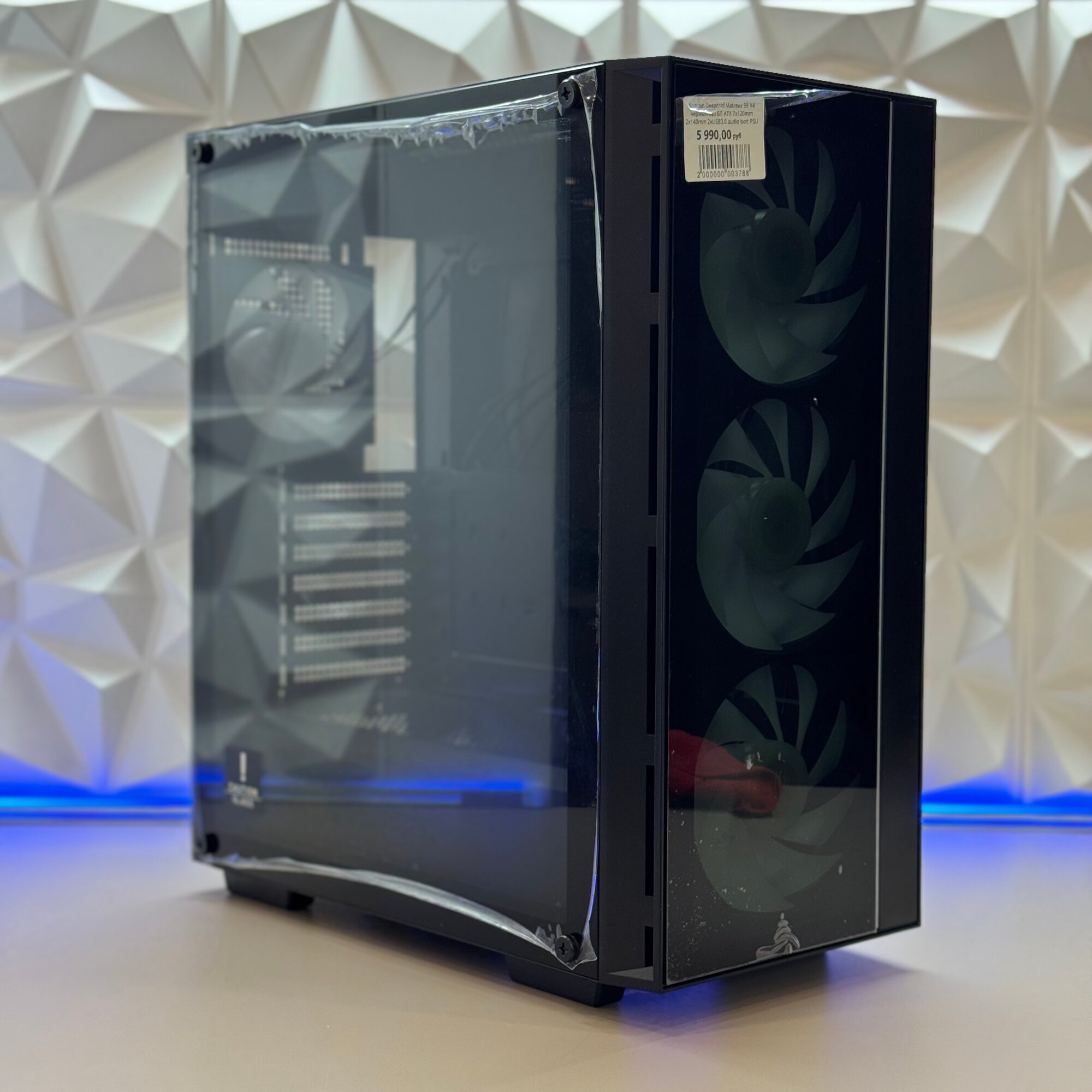 Корпус Deepcool Matrexx 55 V4 черный без БП ATX 7x120mm 2x140mm 2xUSB3.0 audio bott PSU