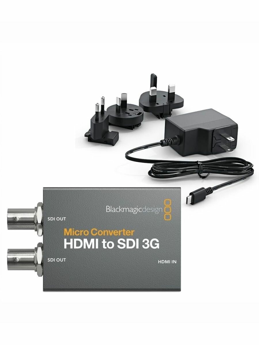 Микро-конвертер Blackmagic Micro Converter HDMI to SDI 3G wPSU Blackmagic CONVCMIC/HS03G/WPSU