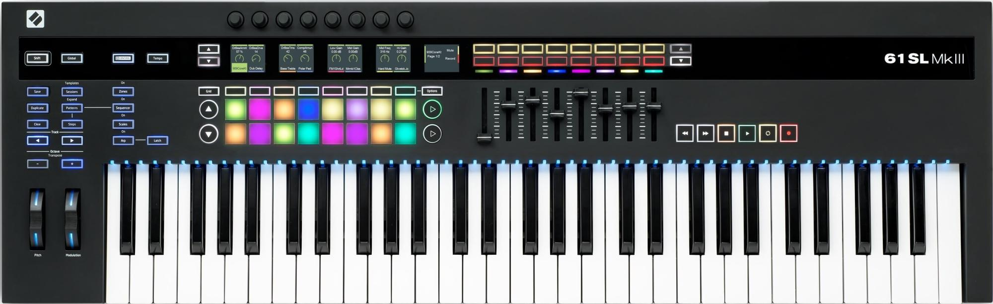 NOVATION 61 SL MK III миди-клавиатура, 61 клавиша