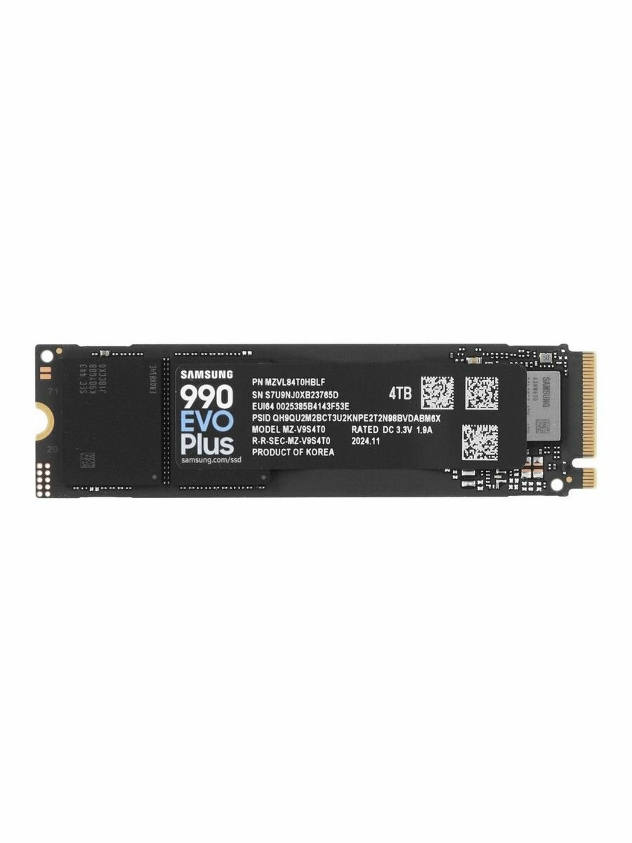 Накопитель SSD Samsung PCIe 4.0 x4 4TB MZ-V9S4T0BW