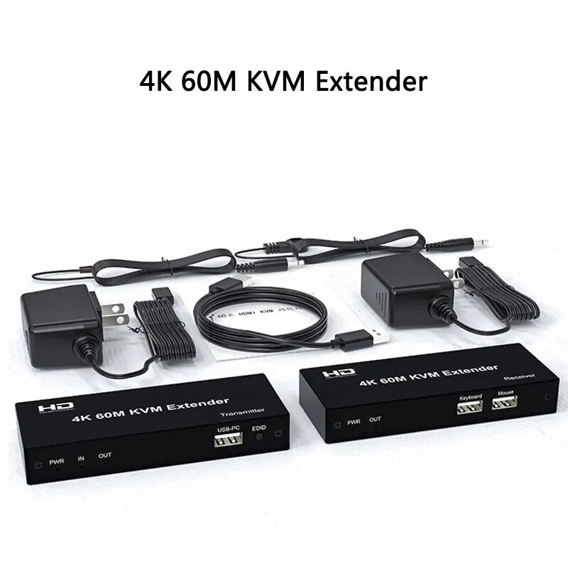 DIXSG KVM-удлинитель HDMI 4K 60/120M 4K 60M, EU Plug