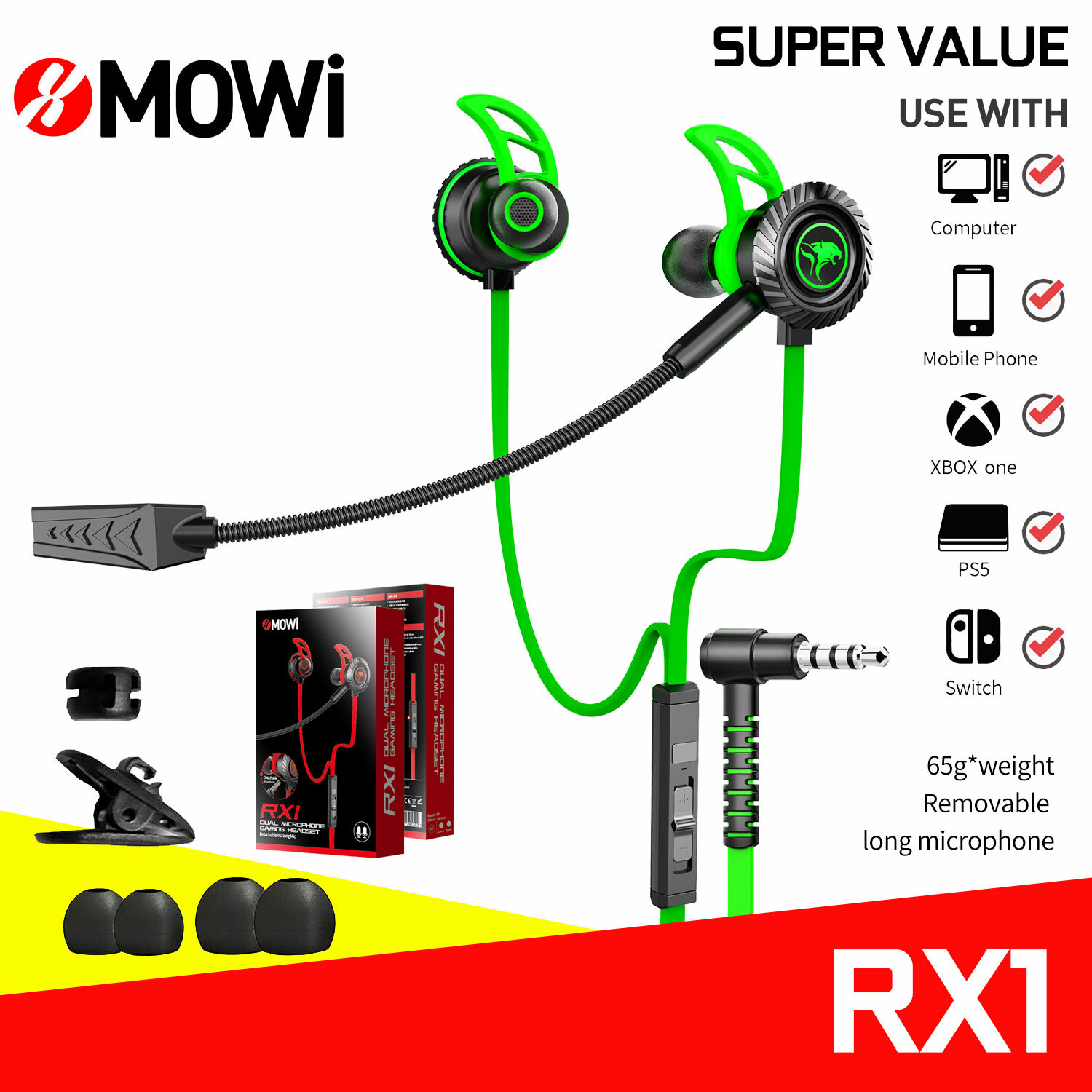 PLEXTONE xMOWi RX1 (3 цвета) и G20 (3 цвета) Игровые наушники - внутриканальные игровые наушники - киберспорт - с микроф