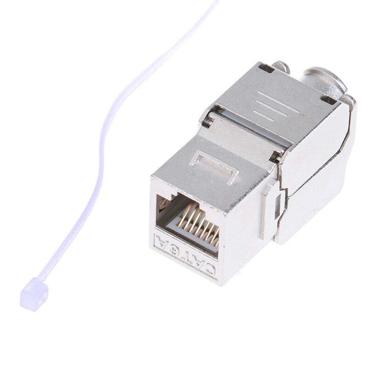 Модуль Cat6A экранированный FTP металлический сетевой модуль Keystone Jack разъем адаптер