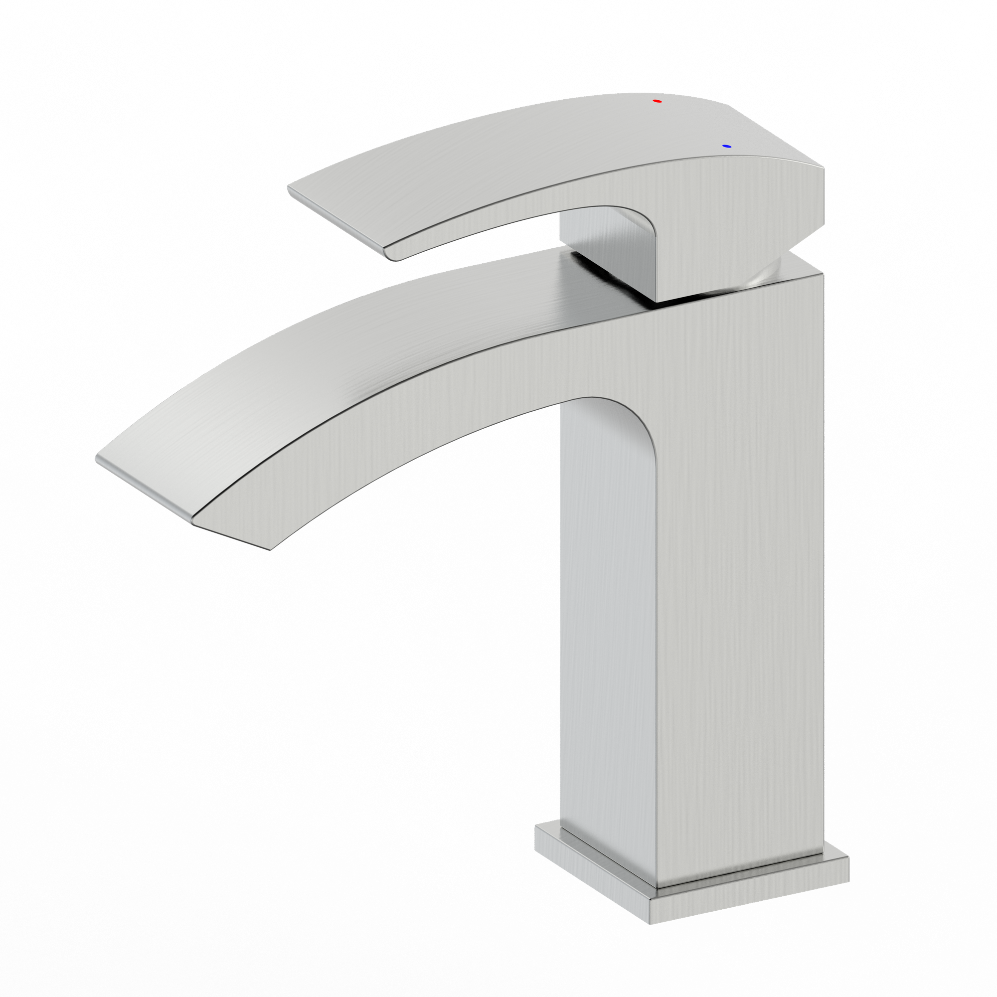 Смеситель для раковины (умывальника) W1007-2 латунь цвет сатин матовый