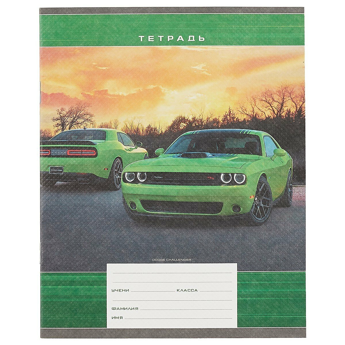 Тетрадь в клетку Hatber, "Машины", 12 листов, в ассортименте