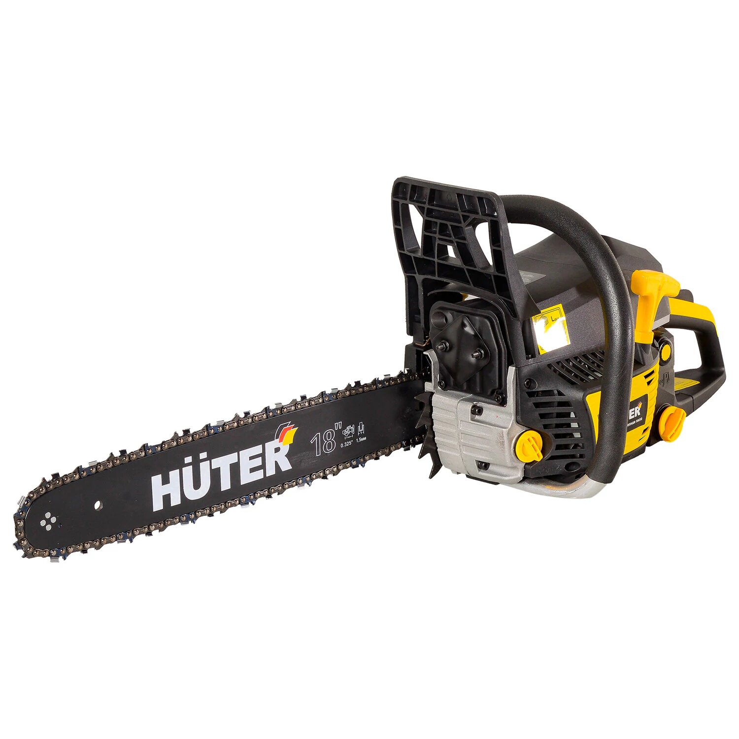 Бензопила HUTER BS-45, 2300 Вт, 3800 об/мин, длина шины 45 см, объем двигателя 45 см3, 3,1 л. с, 70/6/2