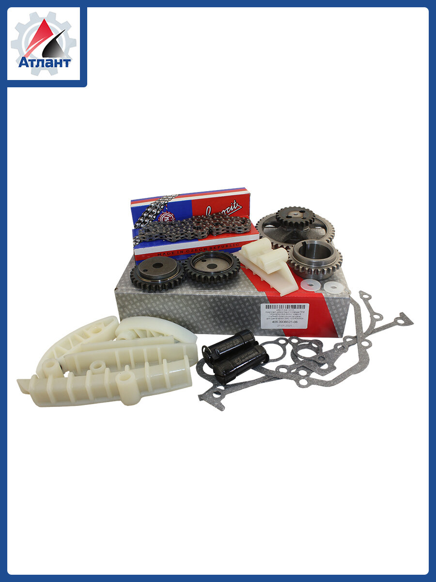 Идеальная фаза Комплект ГРМ дв. ЗМЗ-405, 409 Евро-4 (полный) (Разрезные звёзды, цепь 84-108 Чехия) арт. 406.3906625-06