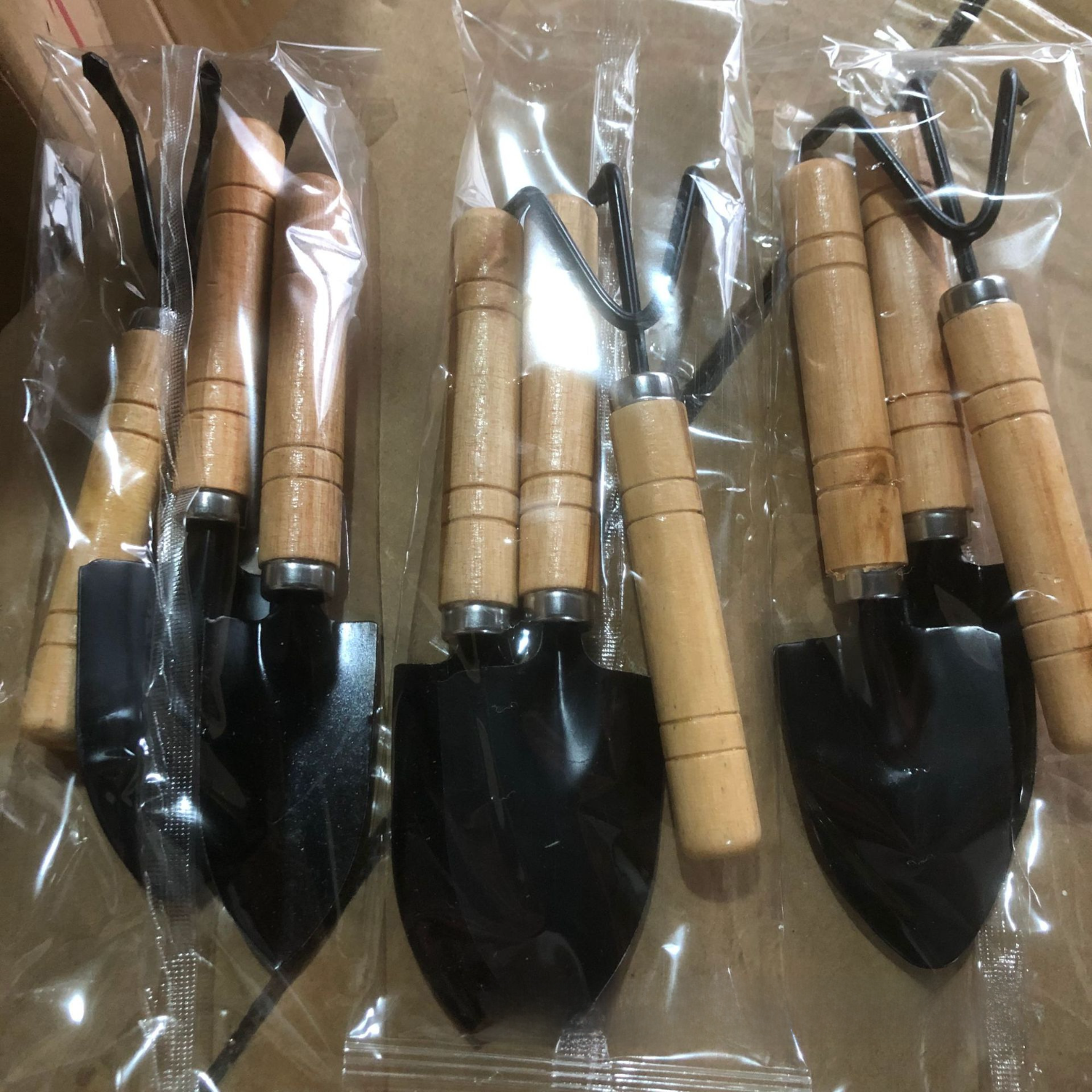 Набор инструментов для рыхления почвы для сочных растений, трехкомпонентный, черный, железная лопата, лопатка, культиватор, для садоводства, для домашнего сада, для комнатных и открытых грунтов, компактный размер