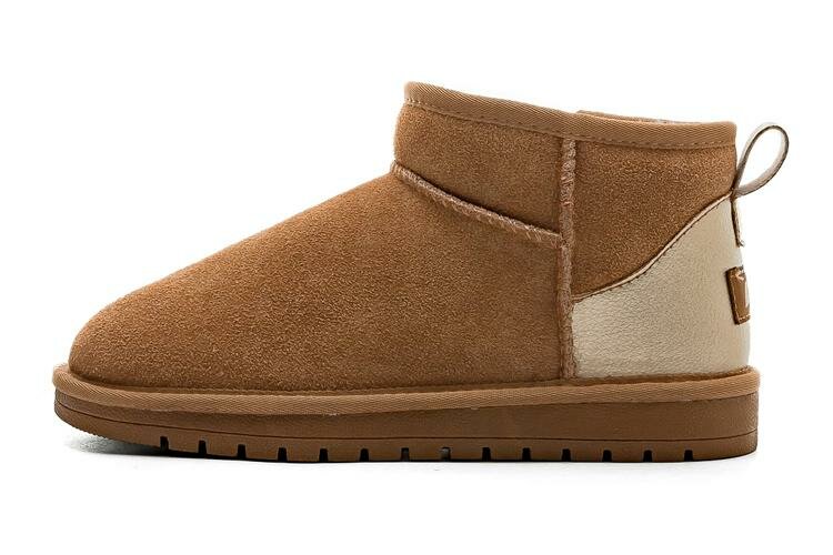 Снегоботы унисекс Warrior Split кожаные, хаки (khaki gold), 39 EU