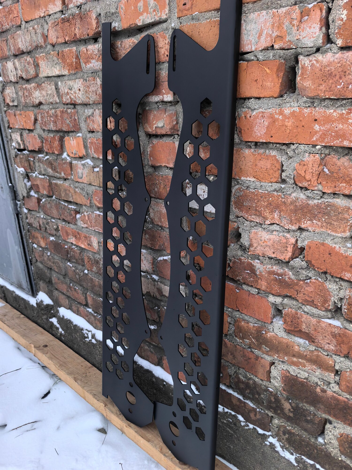 Боковины (Штанга) мотобуксировщика под гусеницу 48 шагов (2424 х 380)