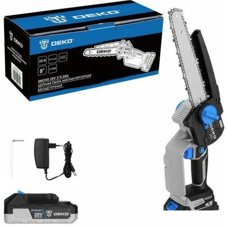 Аккумуляторная пила Deko DKCHS 20V 063-4484 (с 2-мя АКБ)