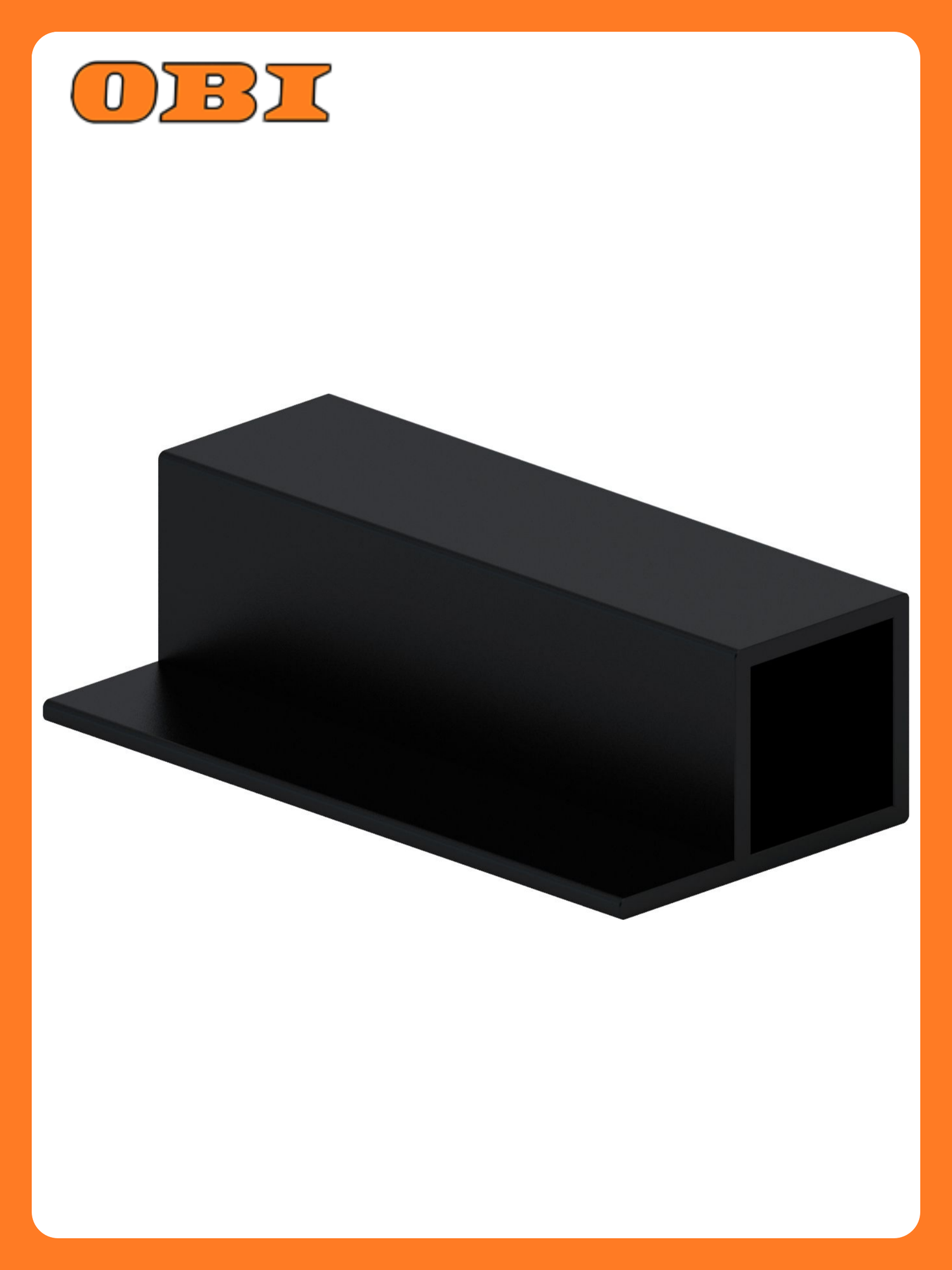 Профиль под ЛДСП "Найди" 100см, черный, влагостойкий, для мебели и стеллажей