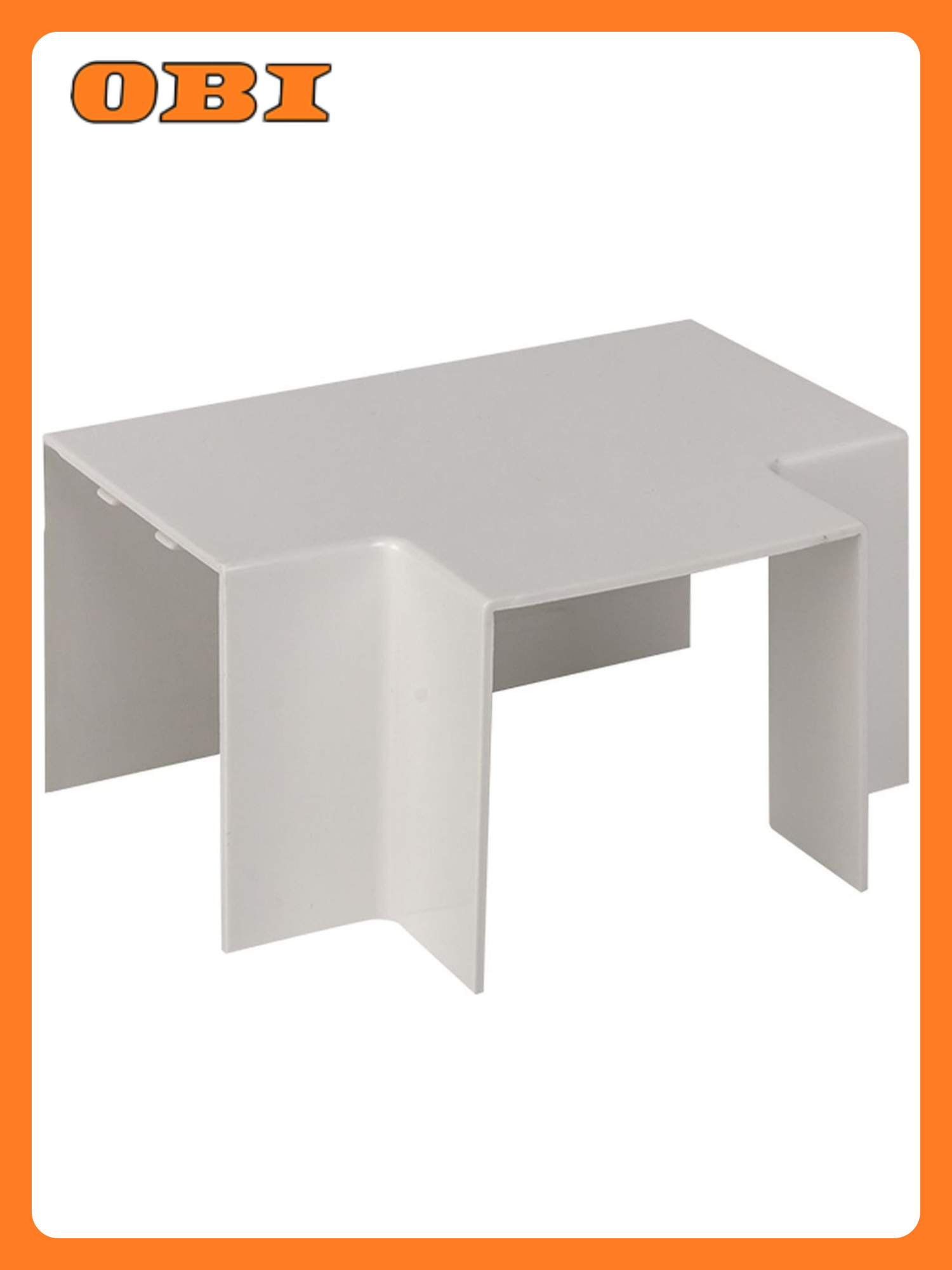 Т-образный разветвитель EKF PROxima, пластик, белый, 60x60 мм