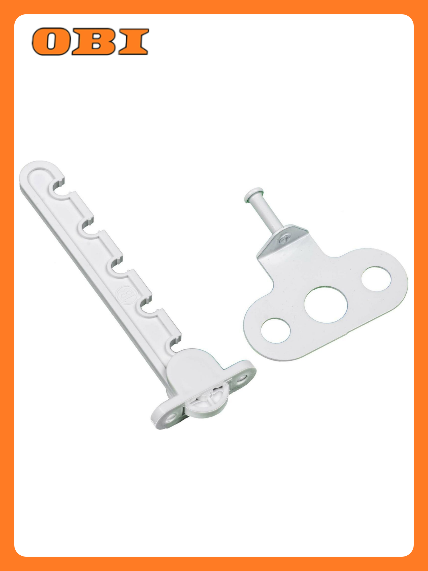 Ограничитель для окон ПВХ Левша 5-ти позиционный, белый У1-5669. Б