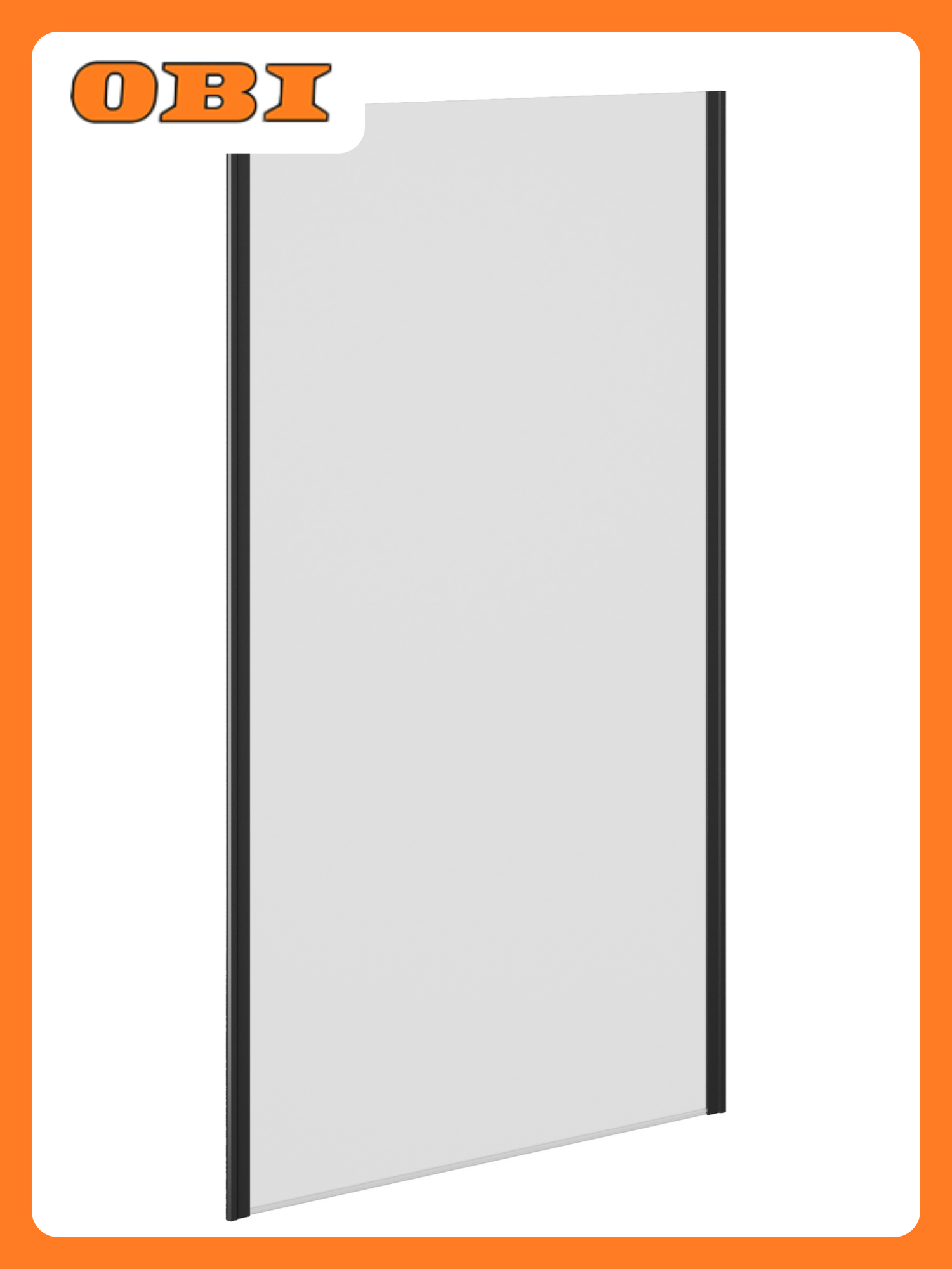 Боковая панель Jazz 185x80 см прозрачный черный