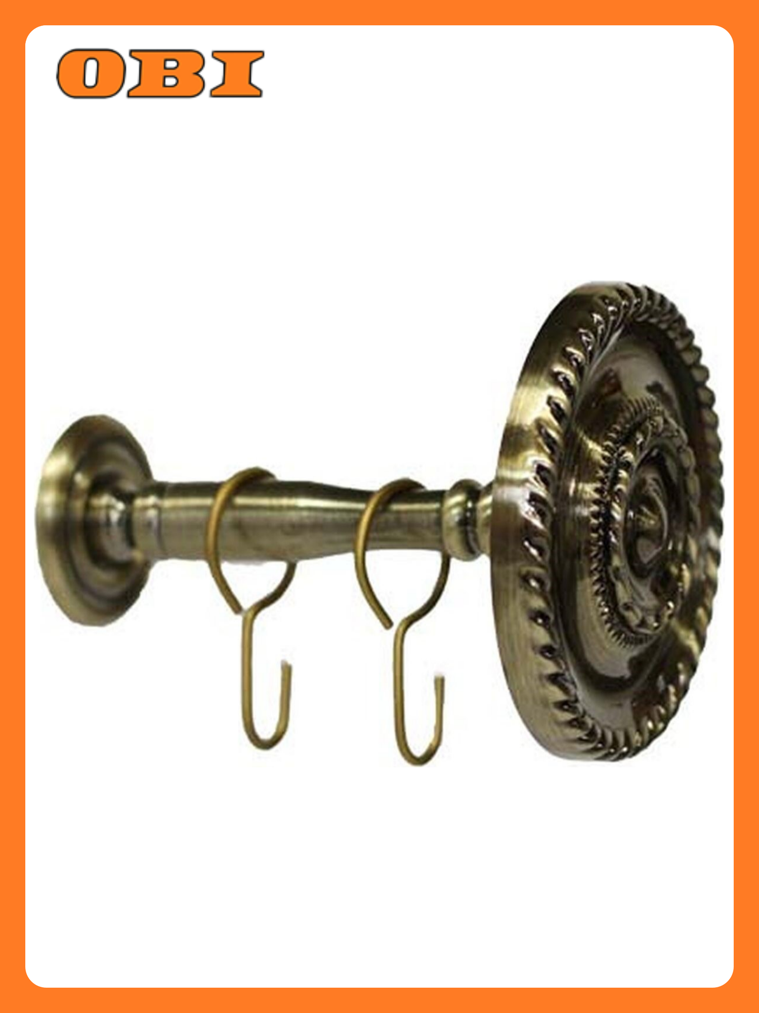 Подхват для штор HOME ACCESSORY стальной сплав золото антик солнце 1 шт